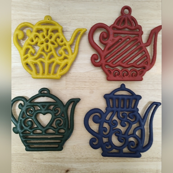 WMG | Wall Decor | Cast Iron Teapot Trivets Hot Plates Art Deco Wmg ...